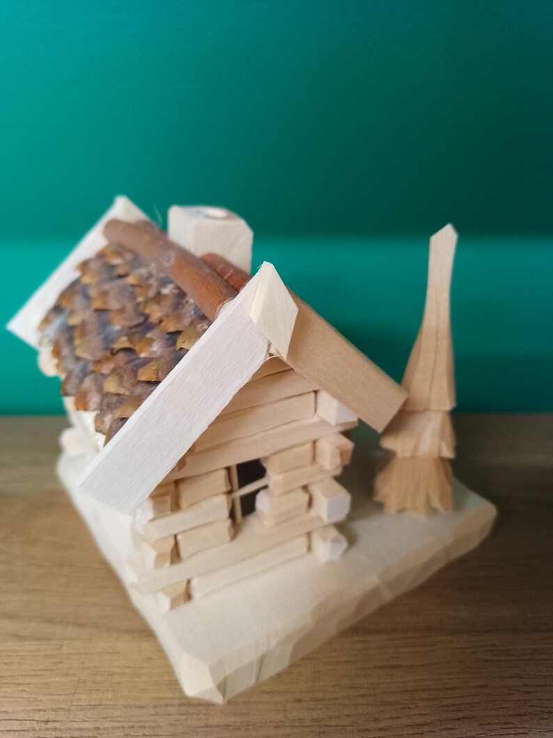 Handmade Incense Smoker Log House - Etsy