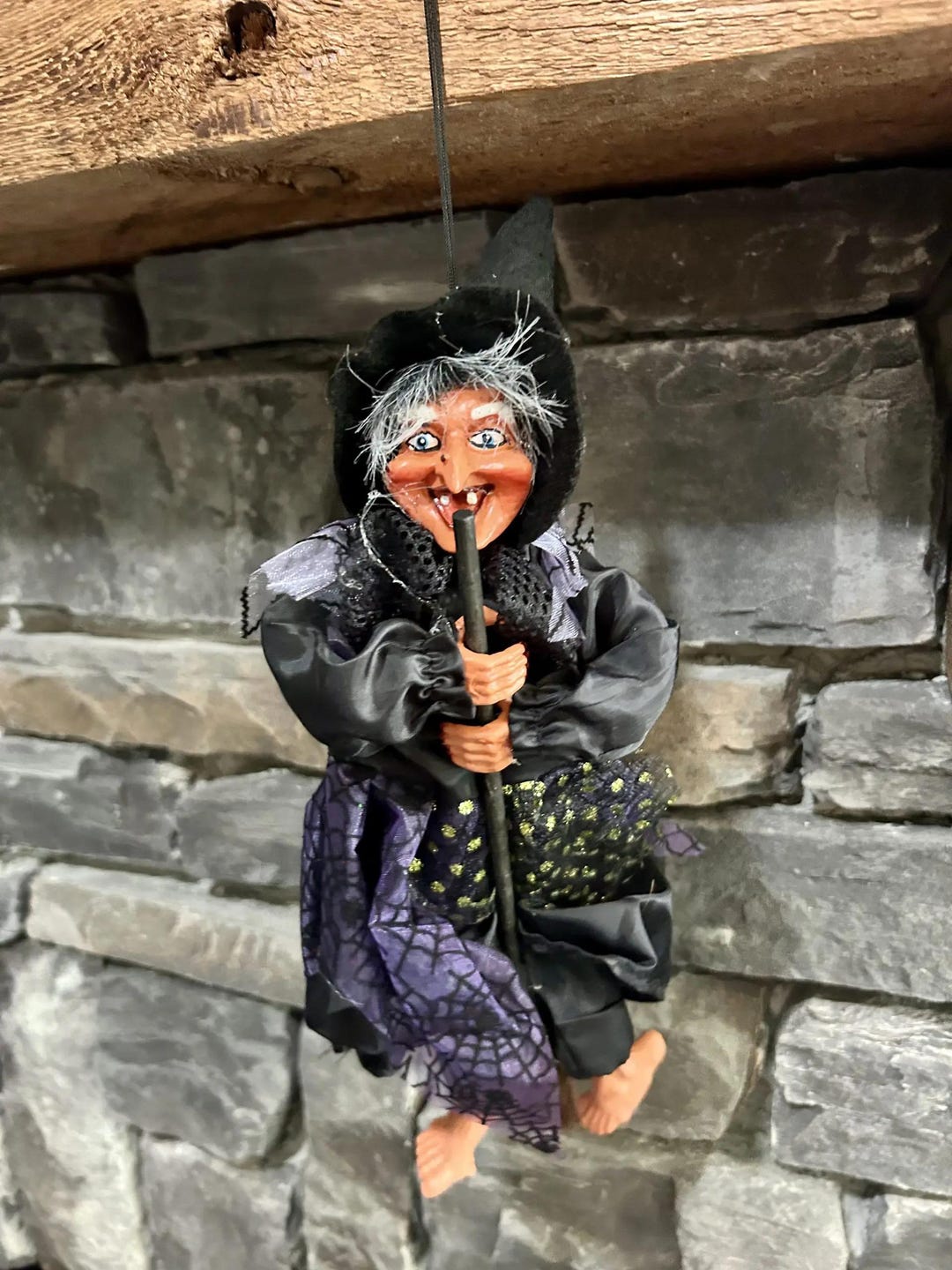Kitchen Witch Doll Esmeralda Purple - Etsy