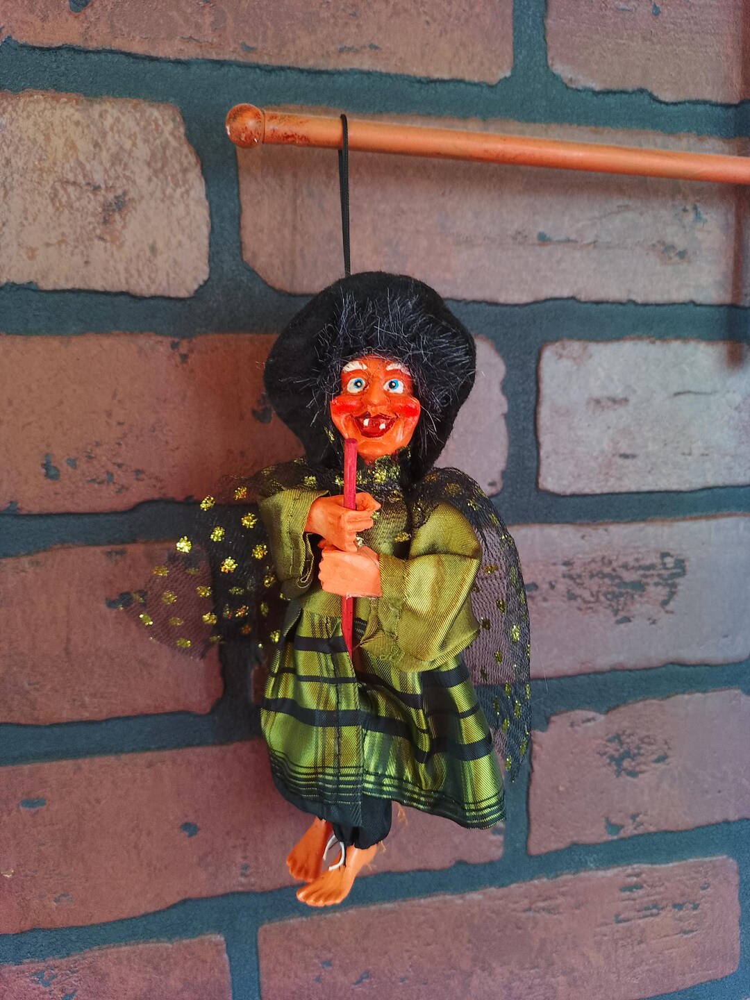 Kitchen Witch Doll Nala Green - Etsy