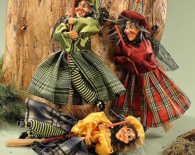 Kitchen Witch Magic Hanging Doll Cottage Good Luck Housewarming Gift ...