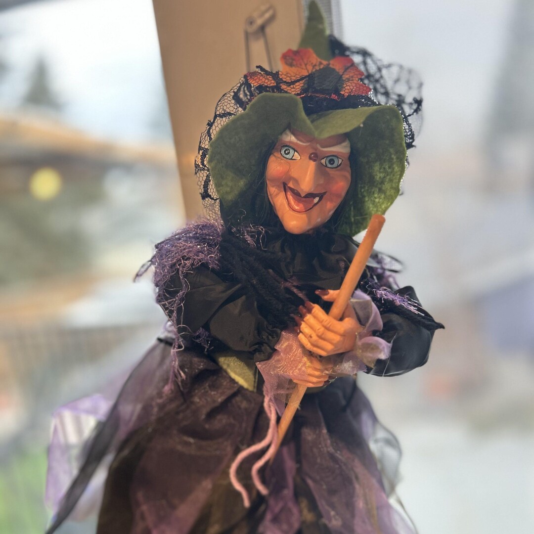 Kitchen Witch Doll Vicky Purple | Handmade - Etsy