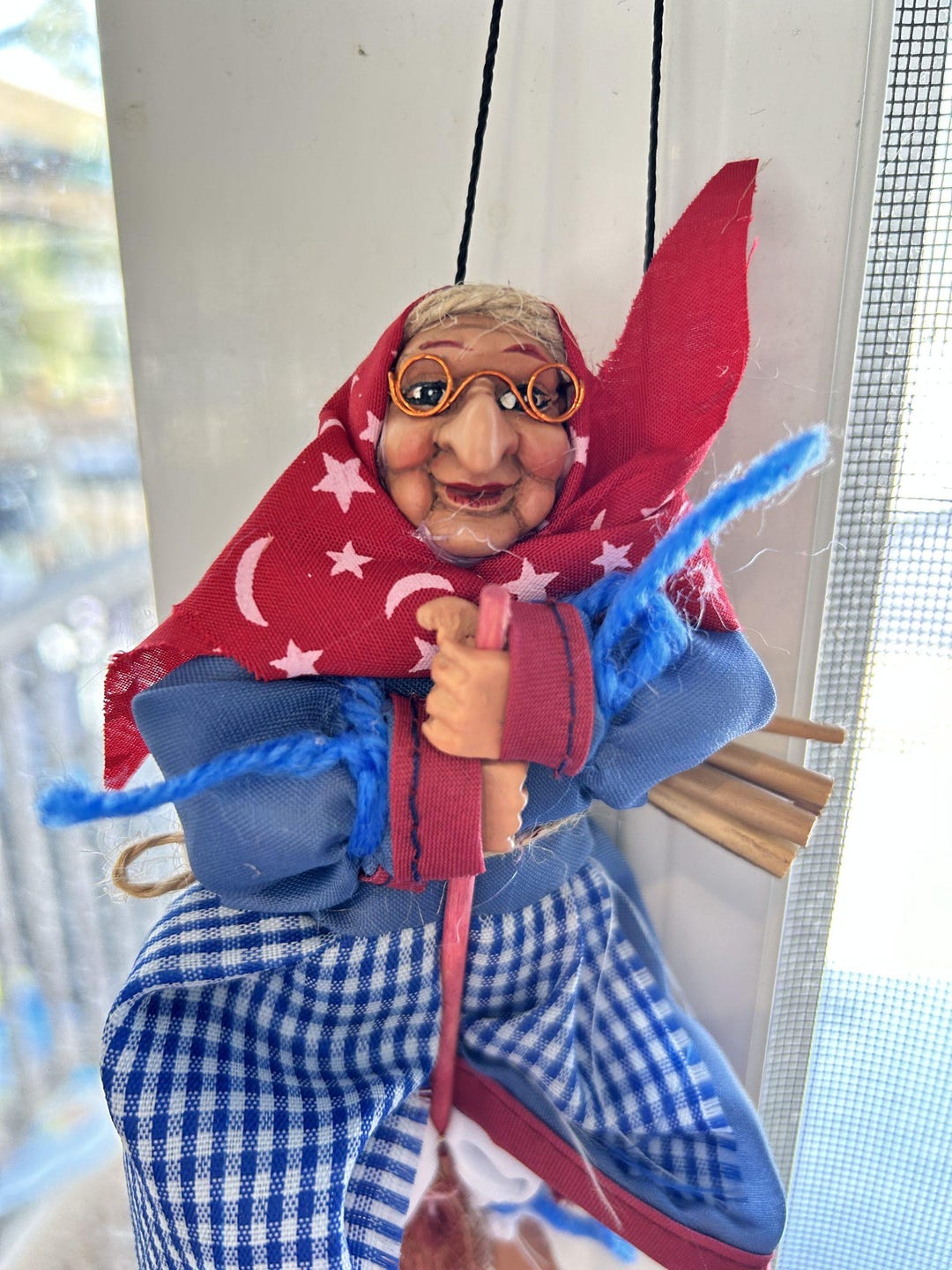 Kitchen Witch Doll Opalina Blue - Etsy