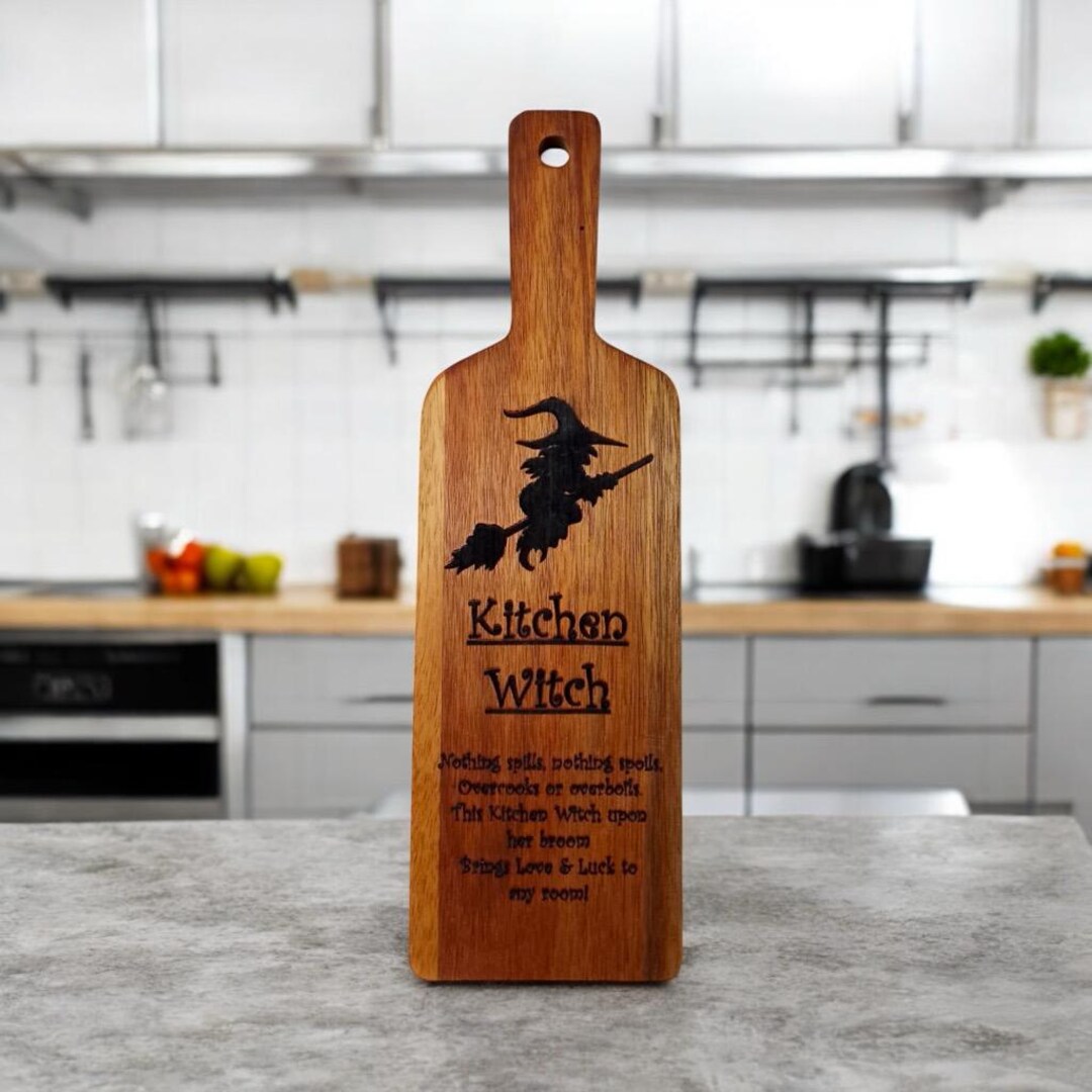 Kitchen Witch Cutting Board - Etsy