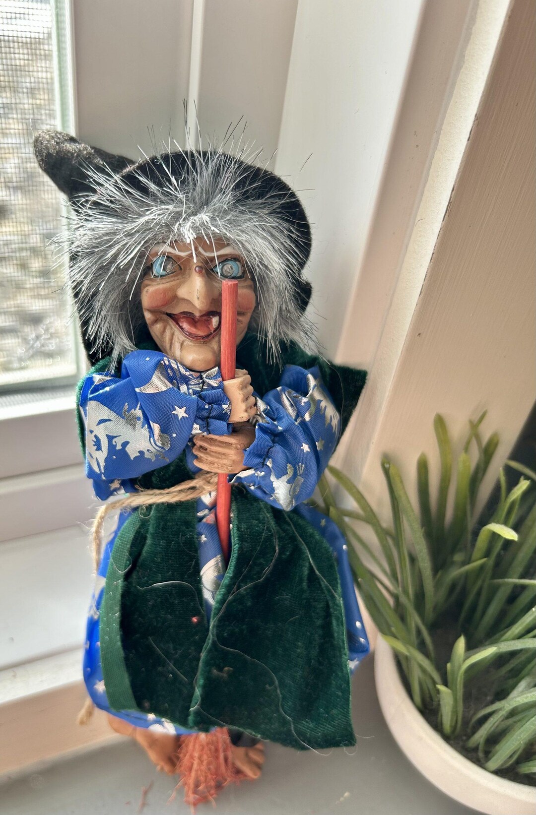 Kitchen Witch Doll Melina Blue - Etsy