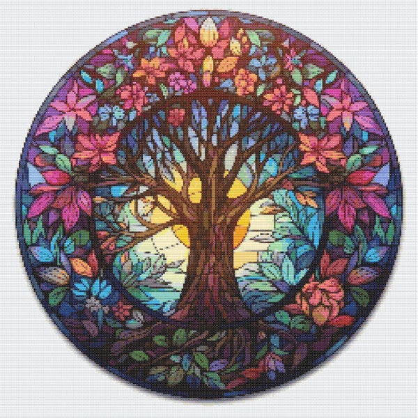 Tree of Life Glass Pattern - Etsy