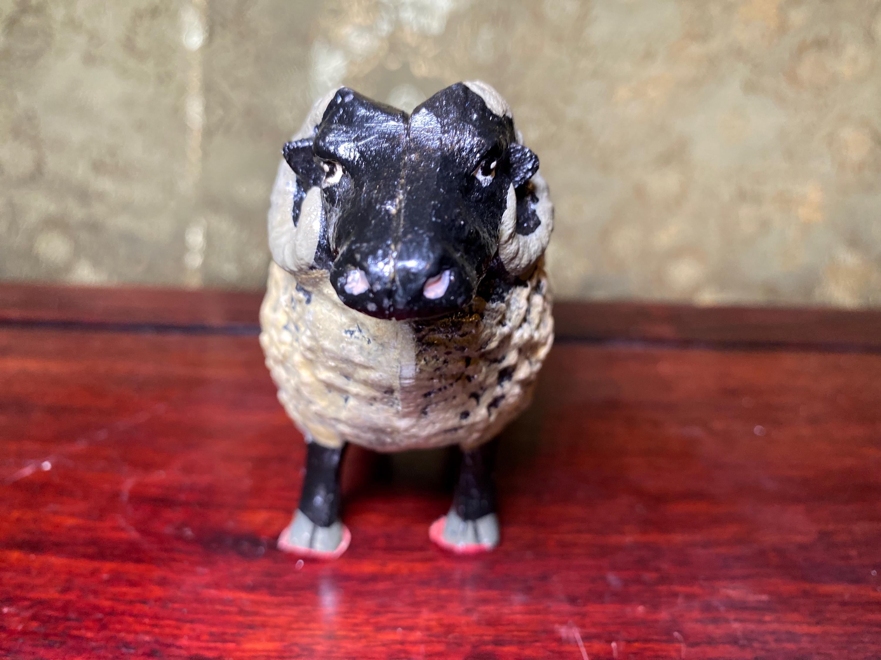 Horned Sheep/ Ram Cast Iron Doorstop Vintage Paperweight Figurine 5 ...