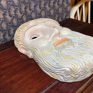 Awesome Vintage Ceramic Greek Mythology Mask Handmade/ Hand Painted ...