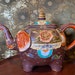 Vintage Japanese Moriage Elephant Teapot Satsuma Hand Painted - Etsy