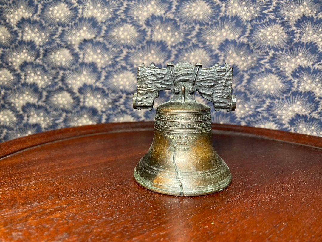 Vintage Miniature Liberty Bell Metal Souvenir - Etsy