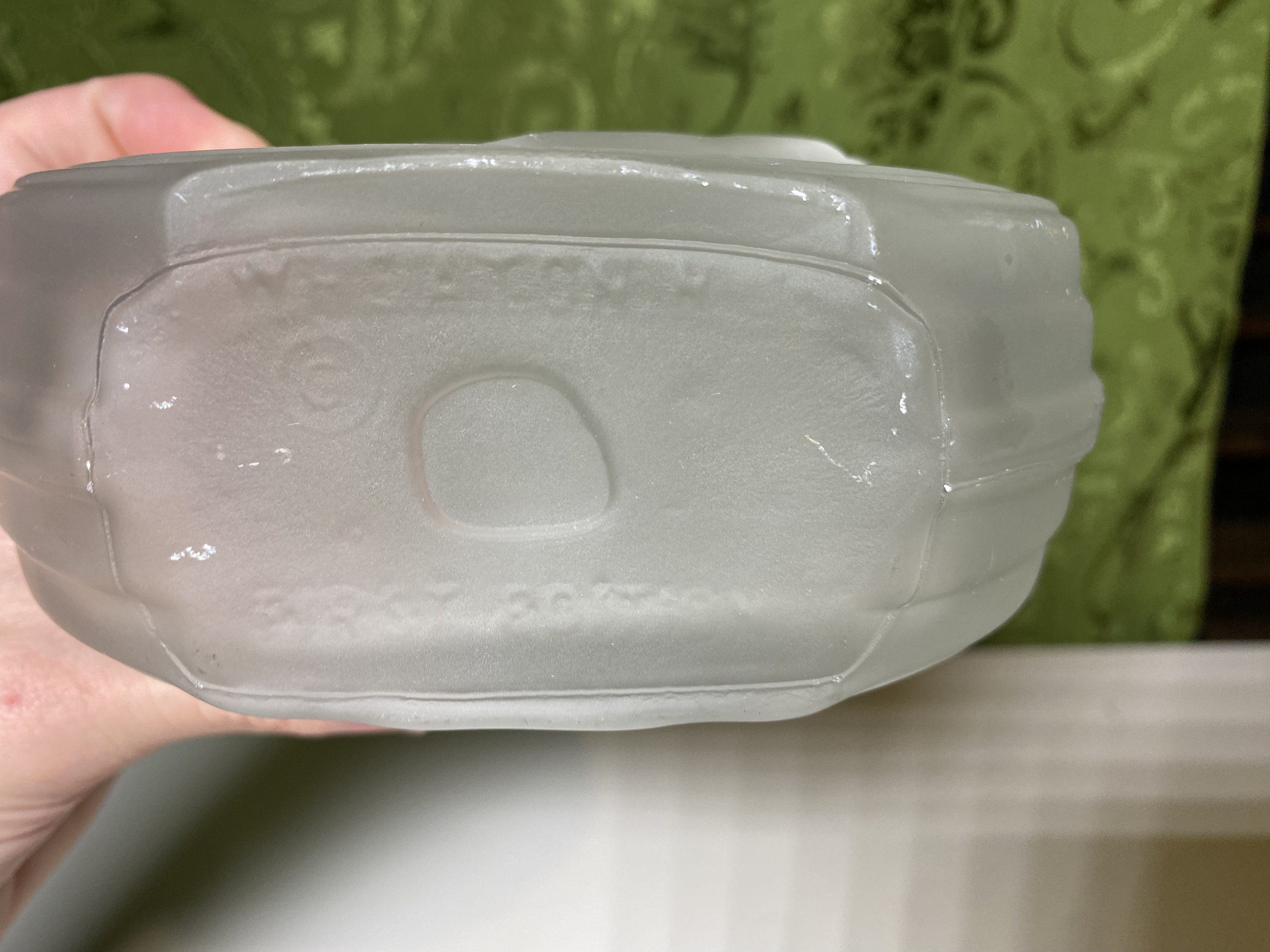 Vintage Wheaton Glass Co. George Washington Collectible Frosted Glass ...