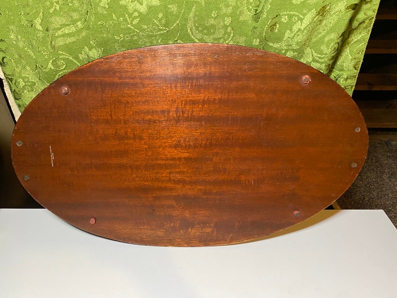 Antique Shepard Norwell Boston Vtg Regency Style Walnut/brass Inlaid ...