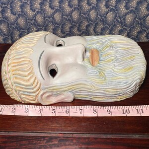 Awesome Vintage Ceramic Greek Mythology Mask Handmade/ Hand Painted ...