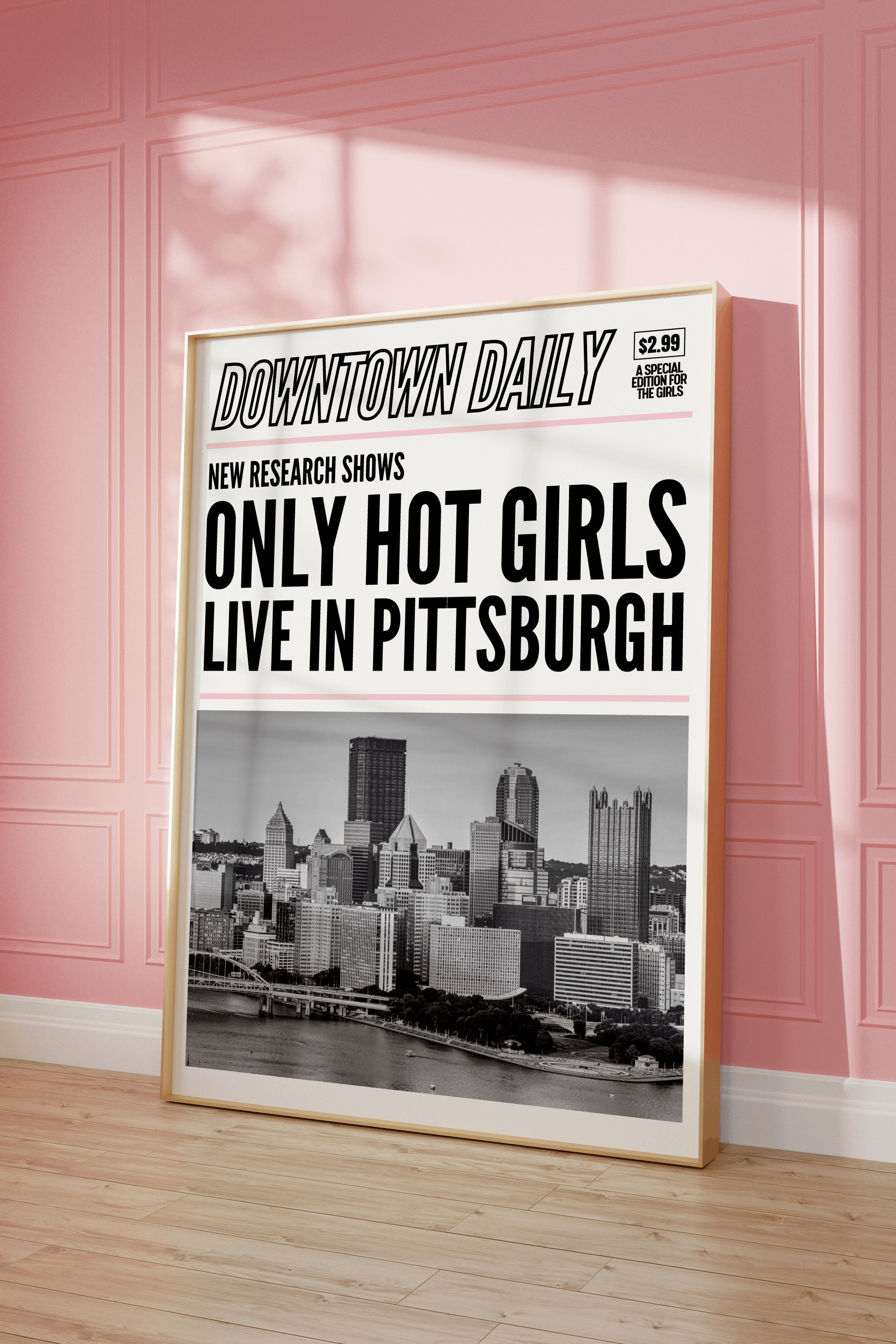 PGH Poster Trendy Pittsburgh Wall Art Pittsburgh Home Decor - Etsy