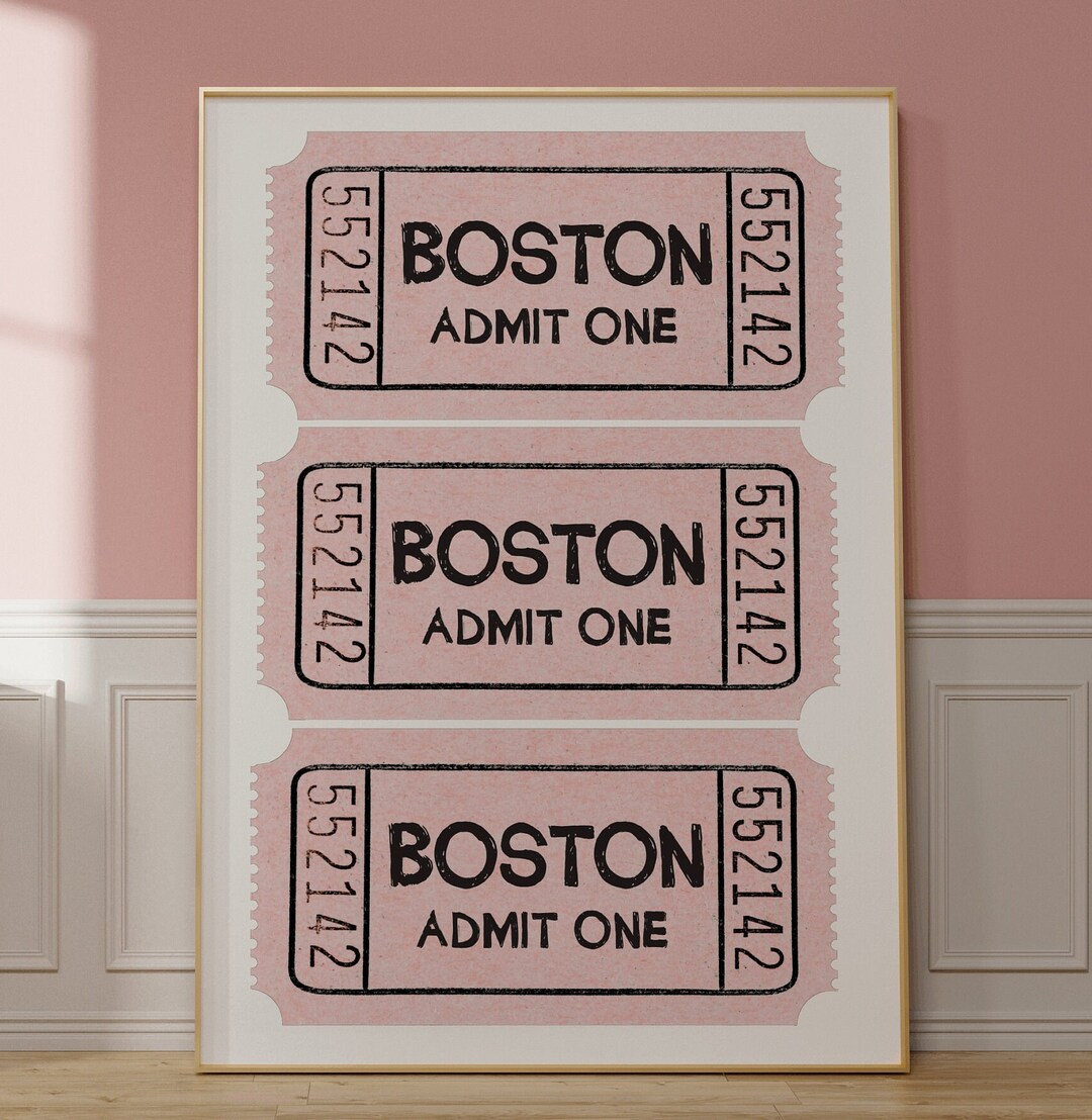 Trendy Boston Art Print, Boston Wall Art, Boston Cityscape Home Decor ...