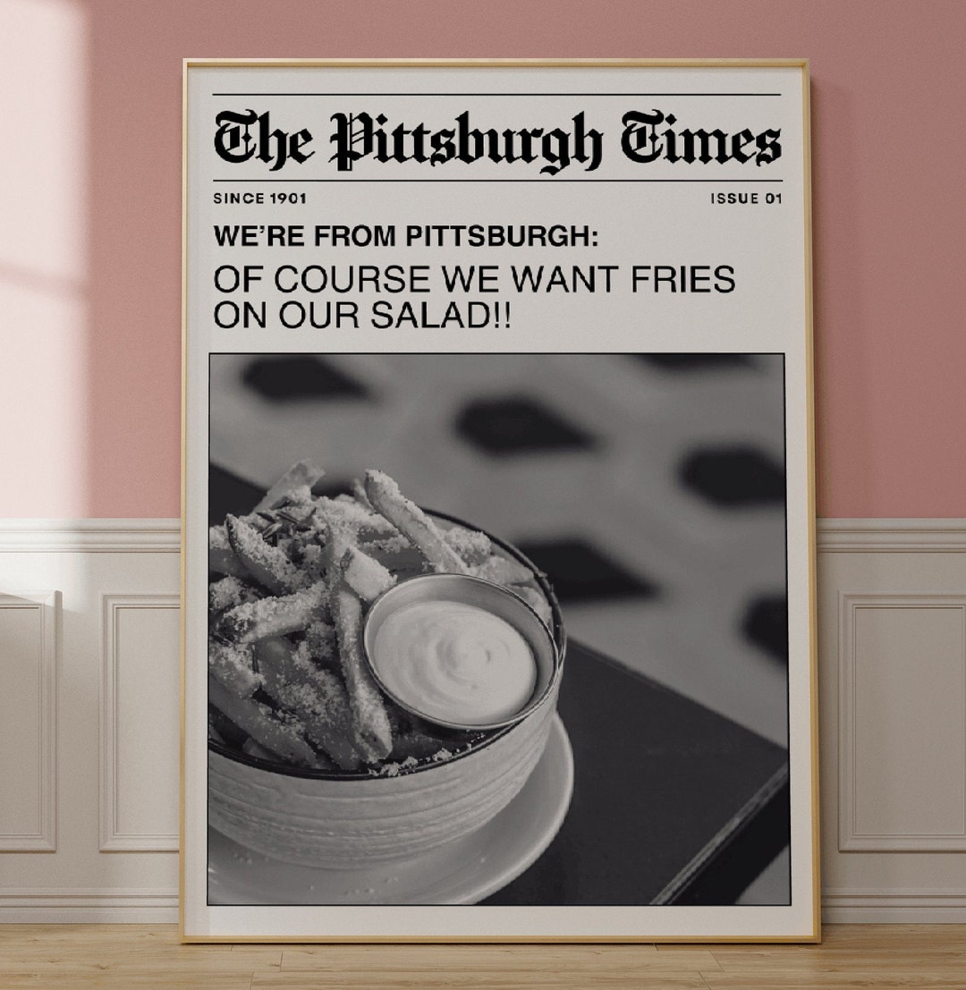 Pittsburgh Wall Art, Foodie Wall Art, PGH Decor, Yinz Wall Art ...