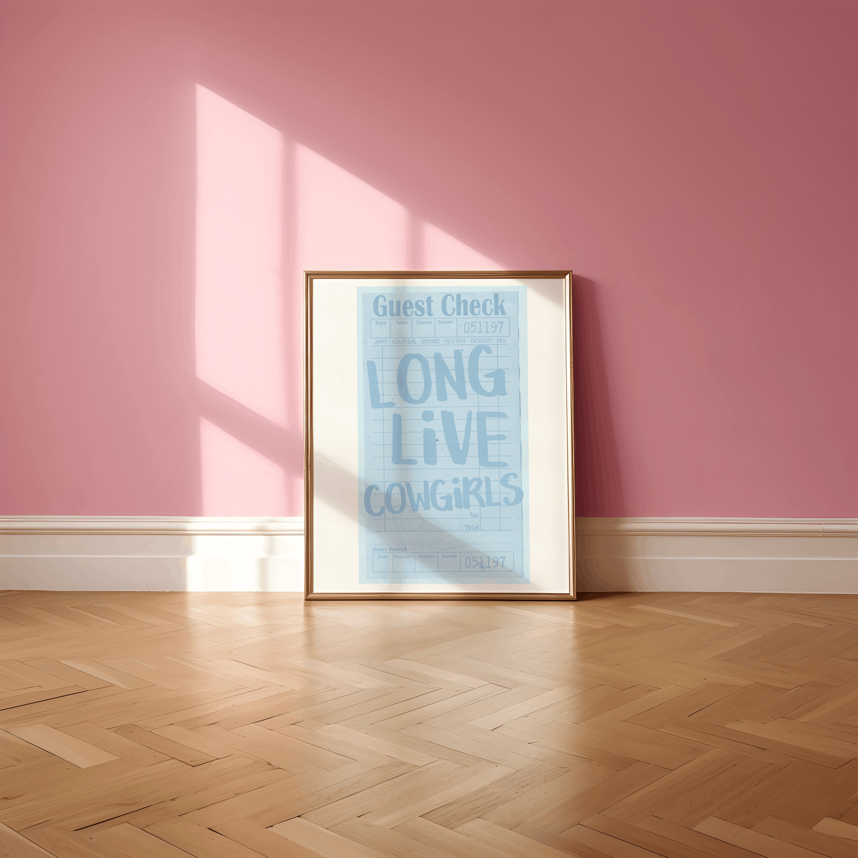 Long Live Cowgirls Guest Check Print Coastal Cowgirl Guest - Etsy