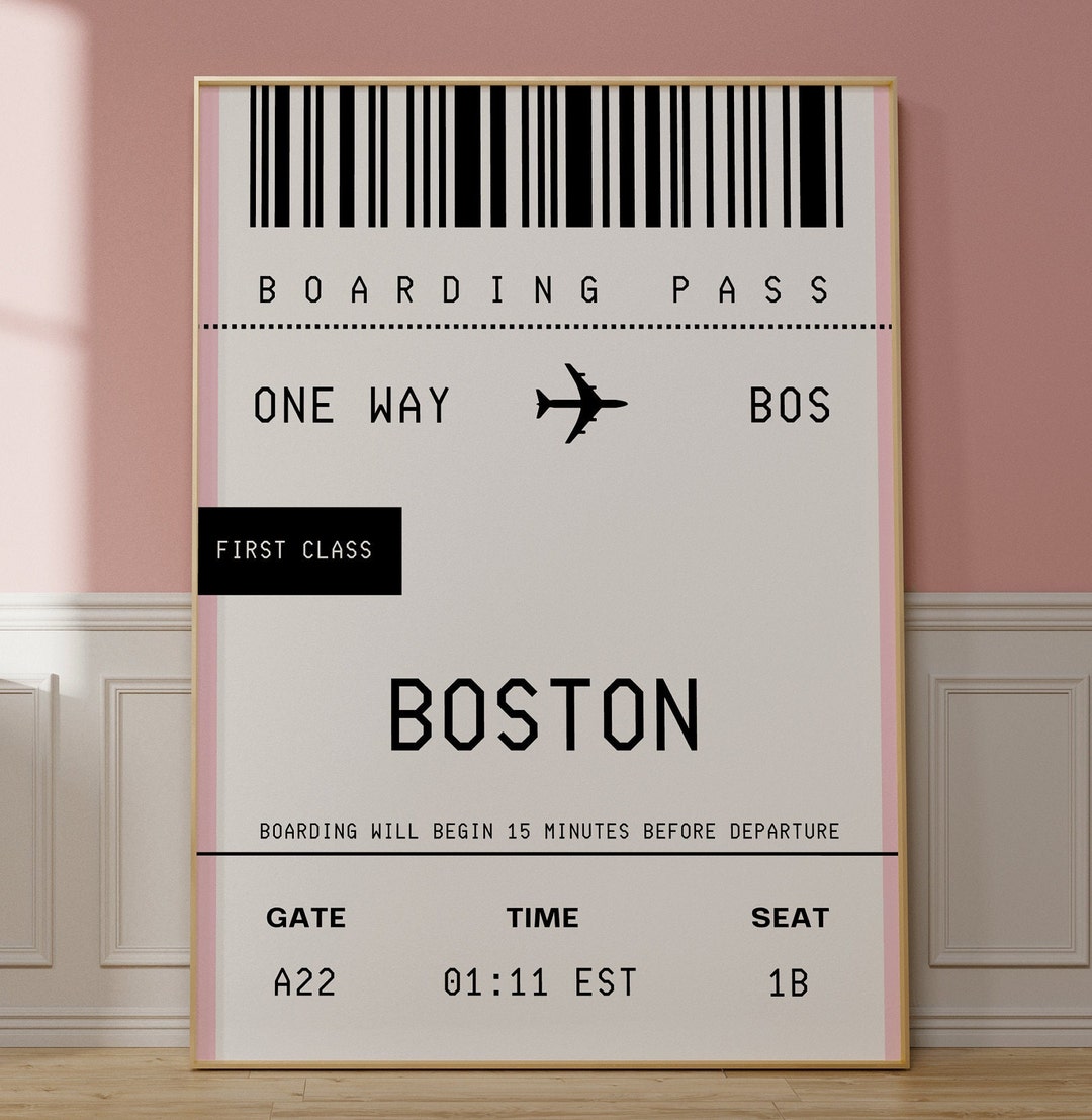 Trendy Boston Art Print, Boston Wall Art, Boston Cityscape Home Decor ...