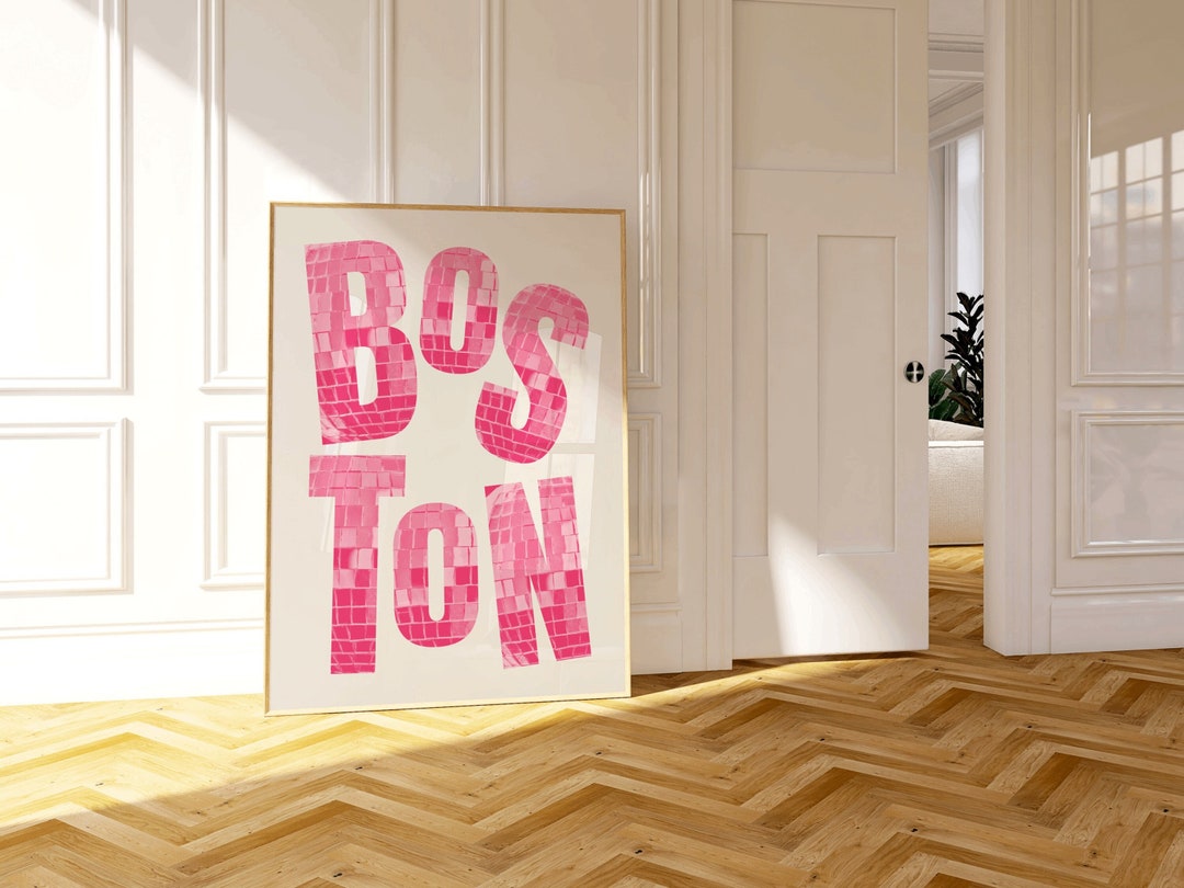Trendy Boston Art Print, Boston Wall Art, Boston Cityscape Home Decor ...