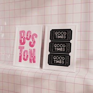 Trendy Boston Art Print, Boston Wall Art, Boston Cityscape Home Decor ...