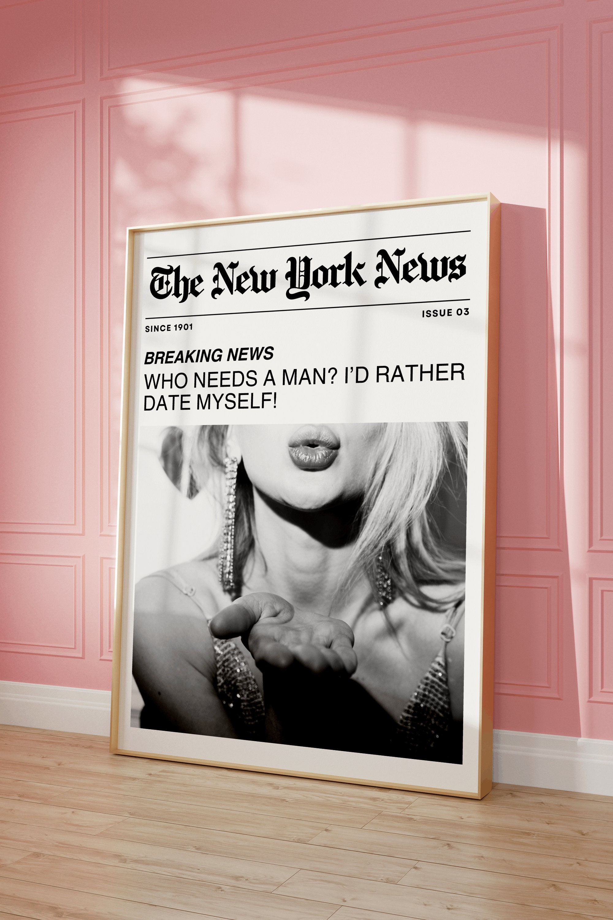 Y2K Wall Art, Maximalist Preppy Poster, Trendy Headline Art Print, That ...