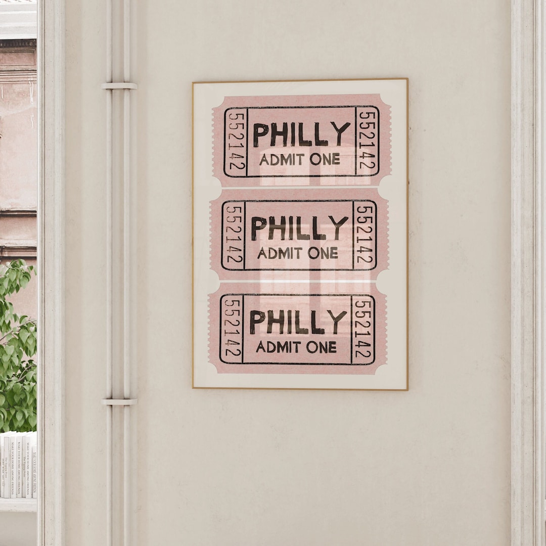 Philadelphia Wall Art, Trendy Philly Art Print, PHL Cityscape Home ...