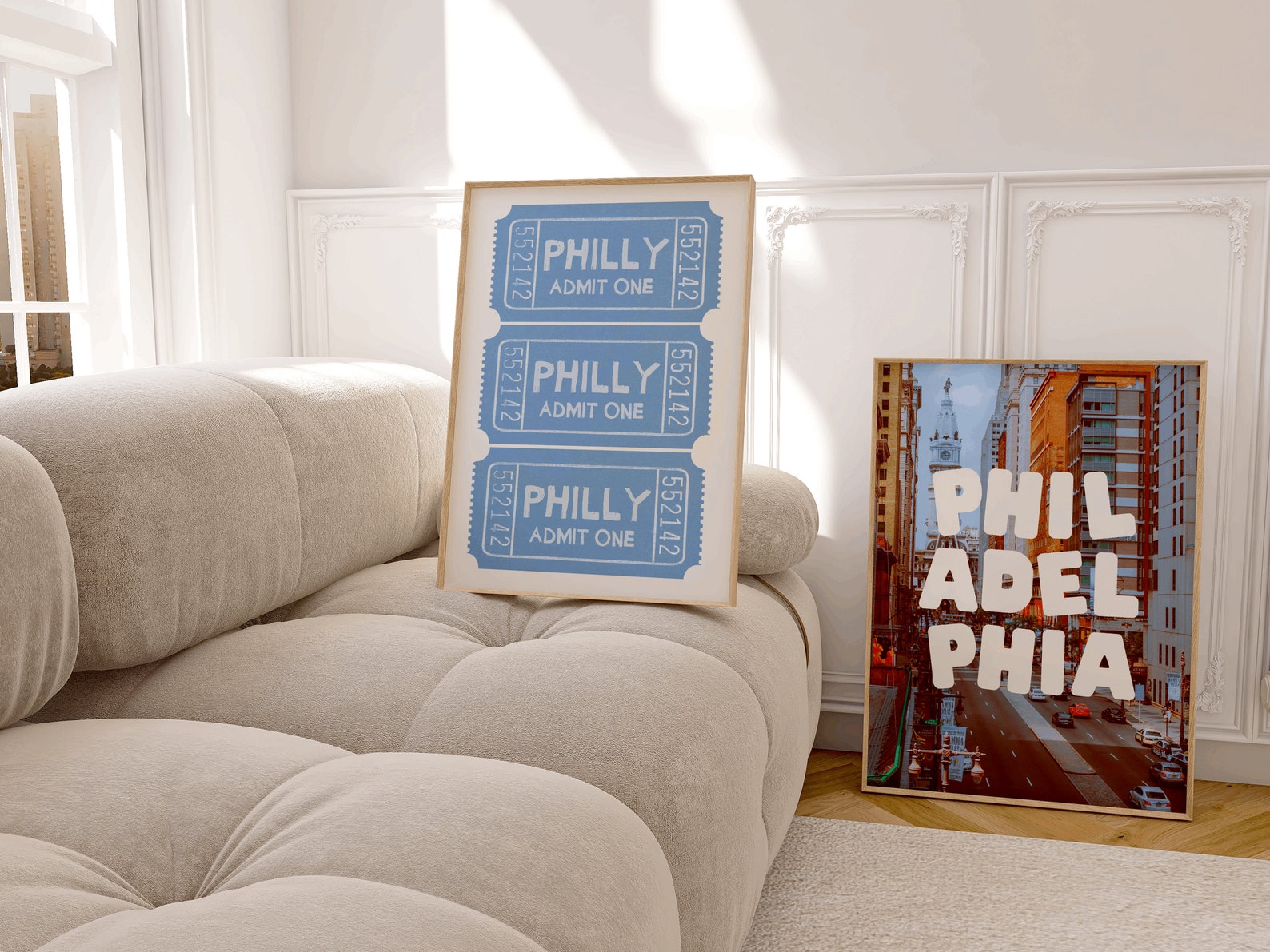 Philadelphia Wall Art, Trendy Philly Art Print, PHL Cityscape Home ...