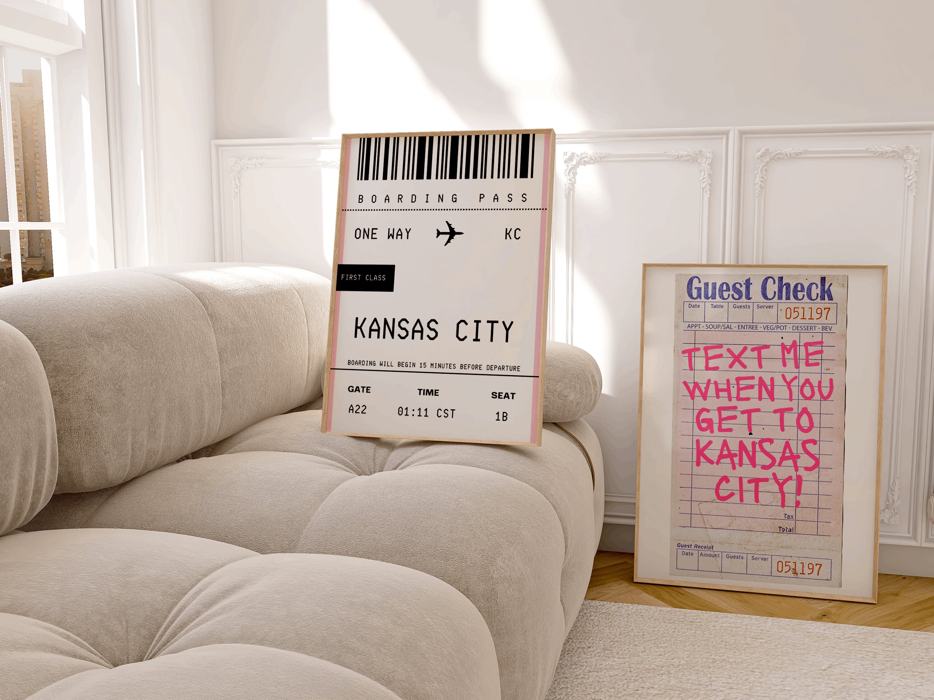 Kansas City Wall Art, Trendy KC Art Print, KCMO Cityscape Poster ...