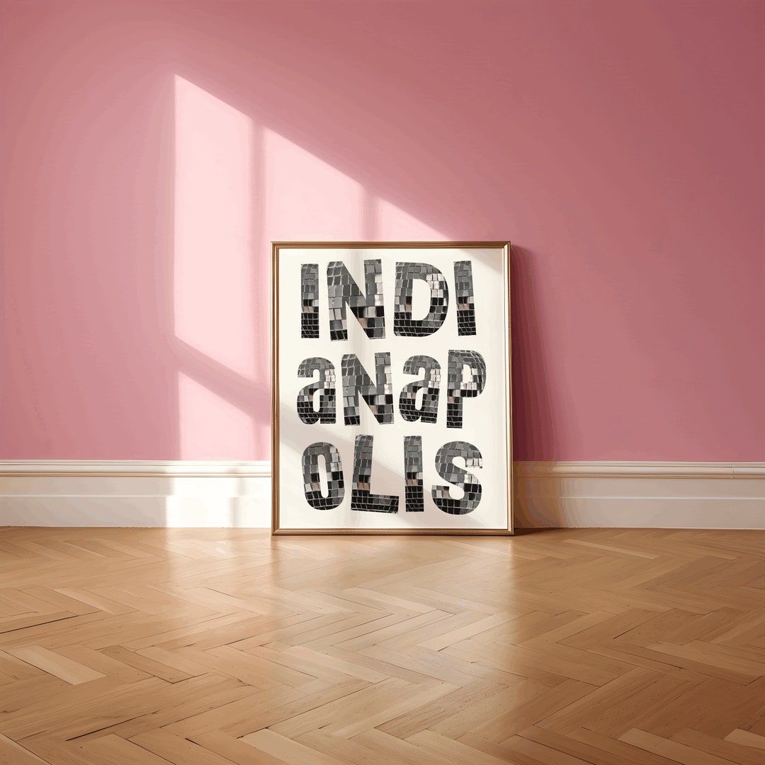 Indianapolis Wall Art, Trendy Indianapolis Decor, INDY Cityscape Art ...