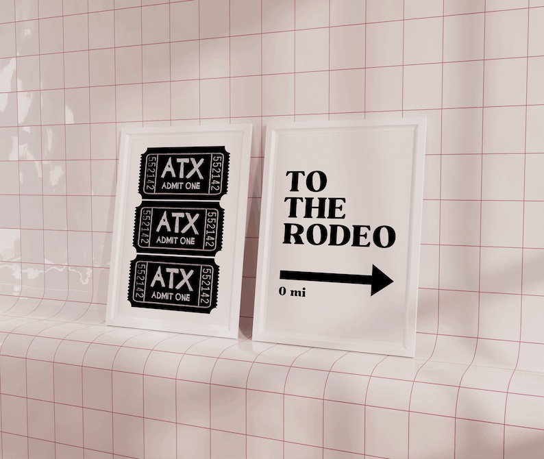 Austin Wall Art, Retro Texas Home Decor, Trendy ATX Art Print, Y2K ...