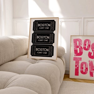 Trendy Boston Art Print, Boston Wall Art, Boston Cityscape Home Decor ...