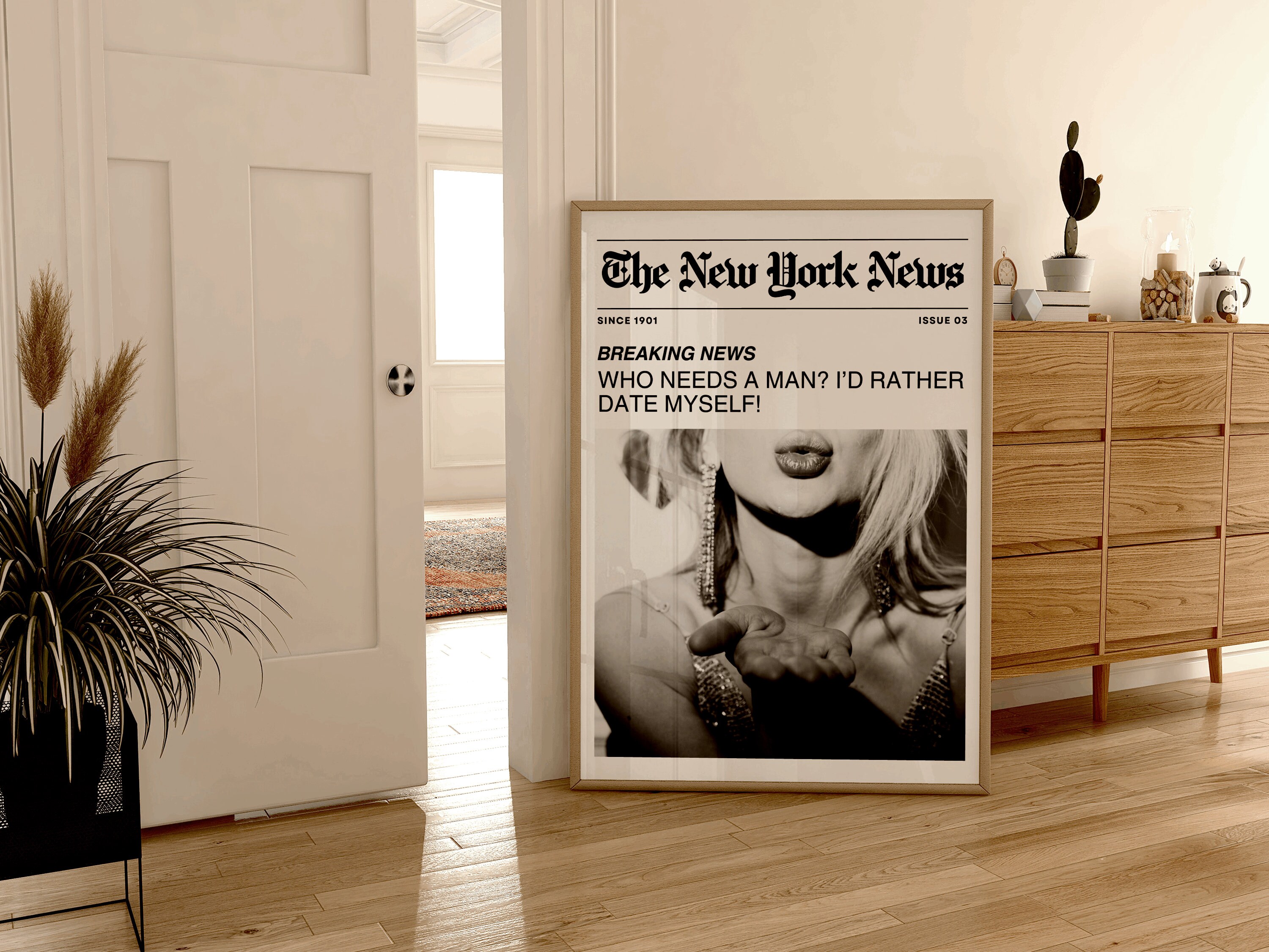 Y2K Wall Art, Maximalist Preppy Poster, Trendy Headline Art Print, That ...