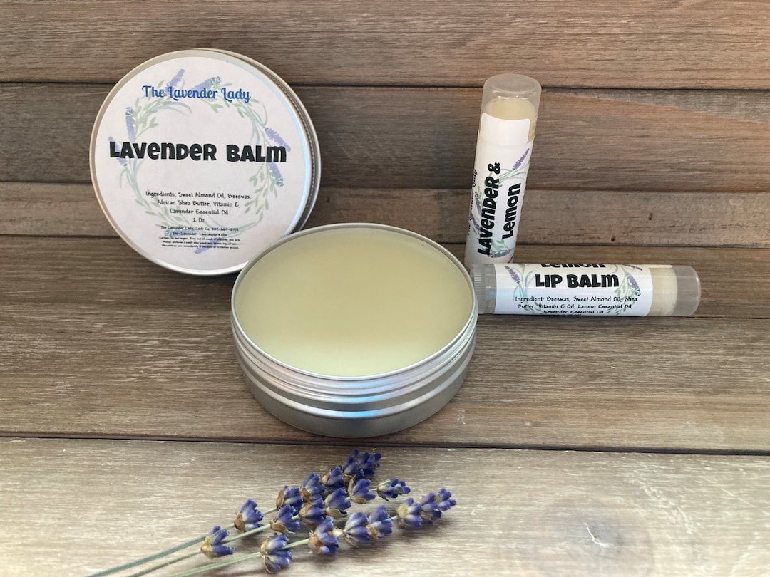 Lavender Hand & Lip Balm Set | Natural Skin Care | Mother’s Day - Etsy