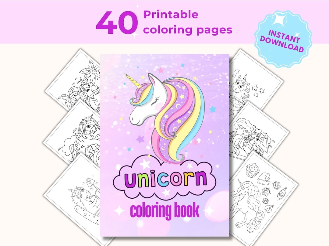 40 Unicorn Coloring Pages for Kids | Fun & Creative Unicorn Coloring ...