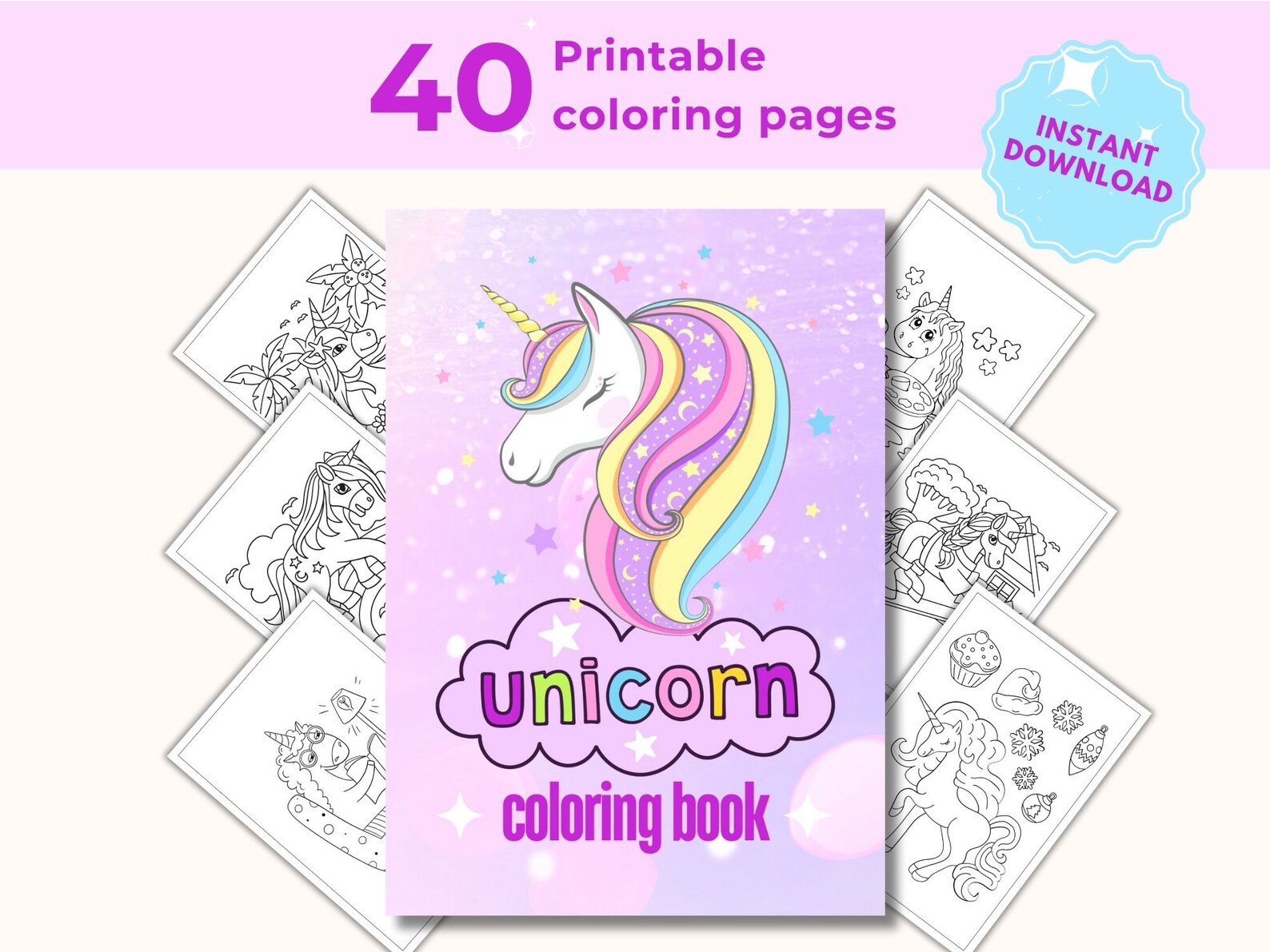 40 Unicorn Coloring Pages for Kids | Fun & Creative Unicorn Coloring ...