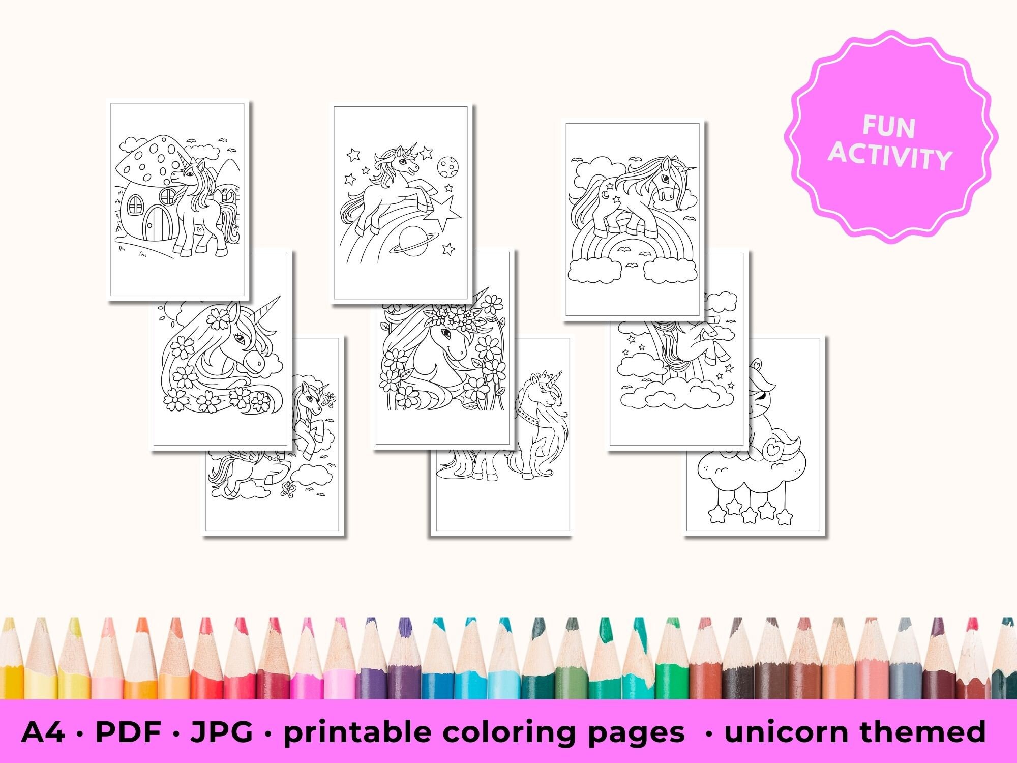 40 Unicorn Coloring Pages for Kids | Fun & Creative Unicorn Coloring ...