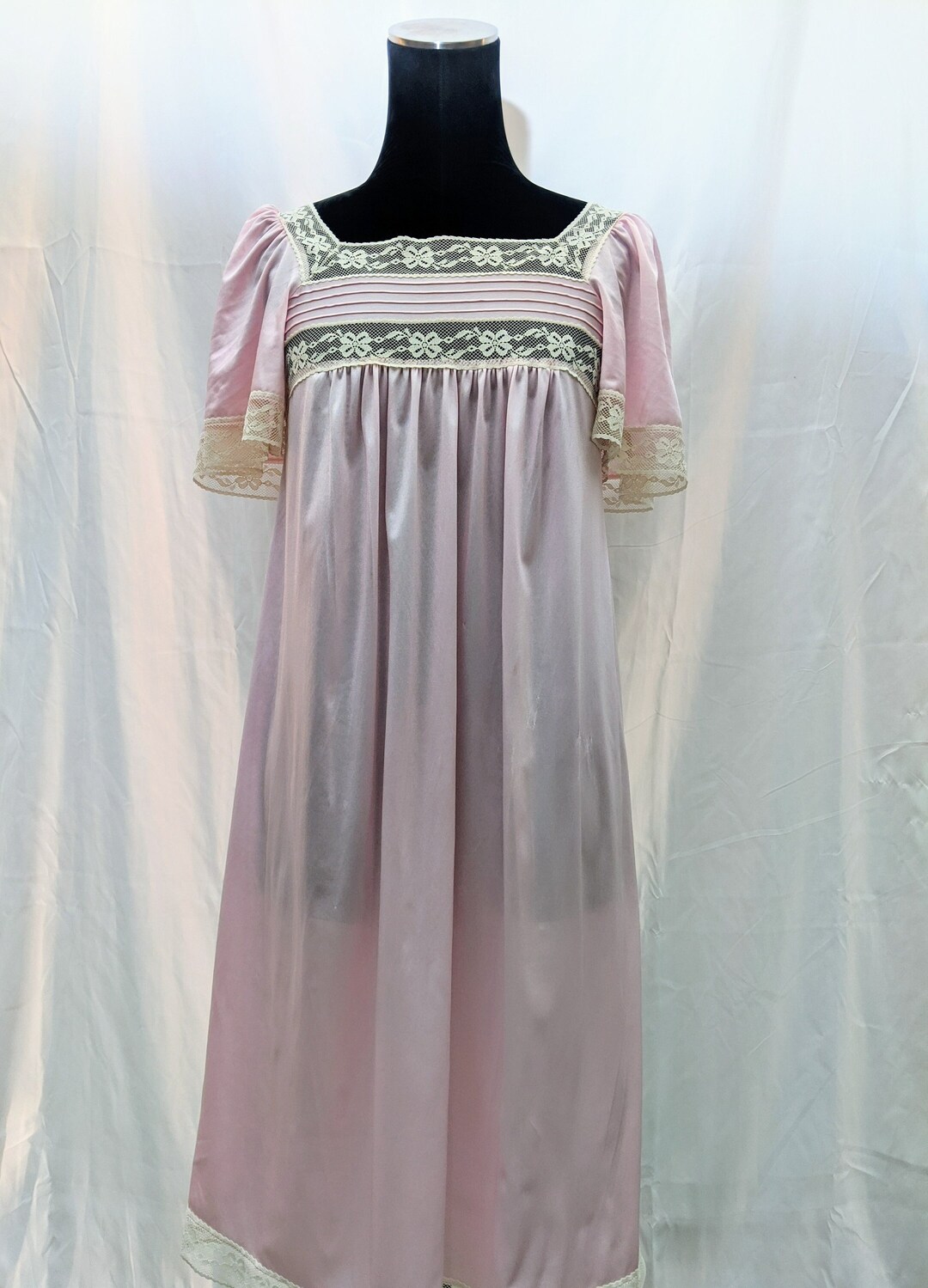Vintage Baby Pink Nightgown - Etsy