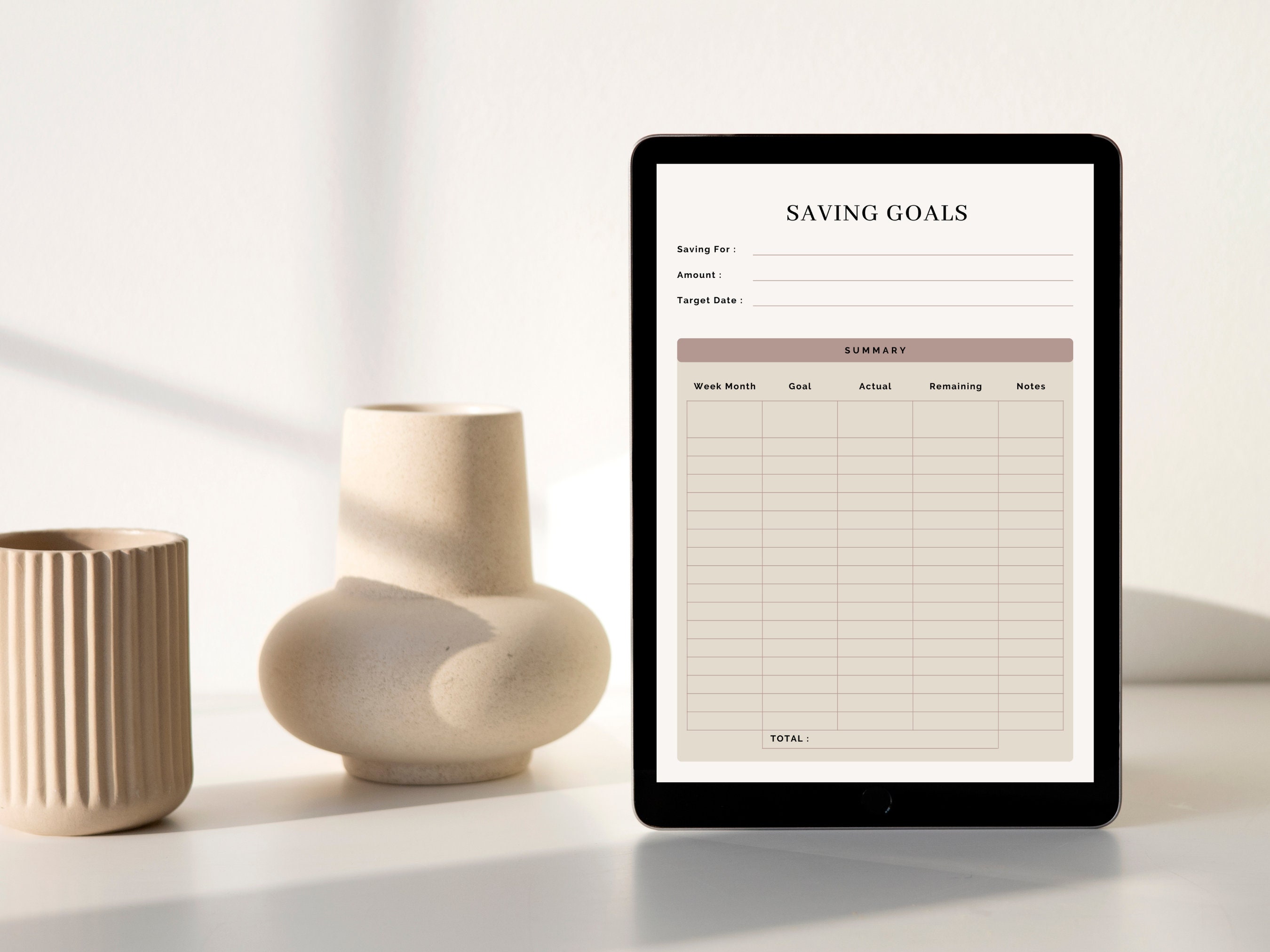 Saving Goal Plan Printout, Savings Goal Template, Savings Tracker - Etsy