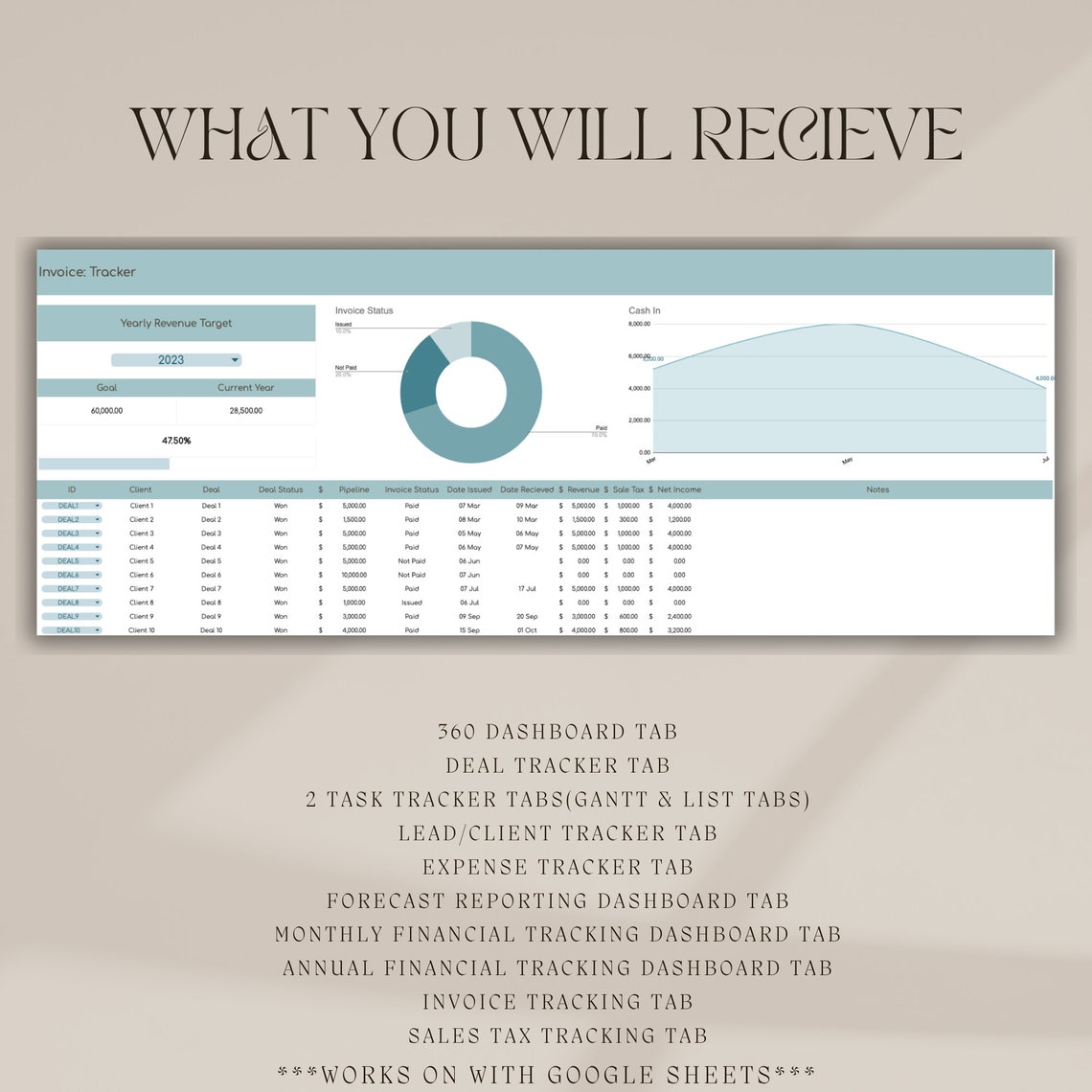CRM in Google Sheets | Deal Tracker | Sales Forecasting | Expense ...
