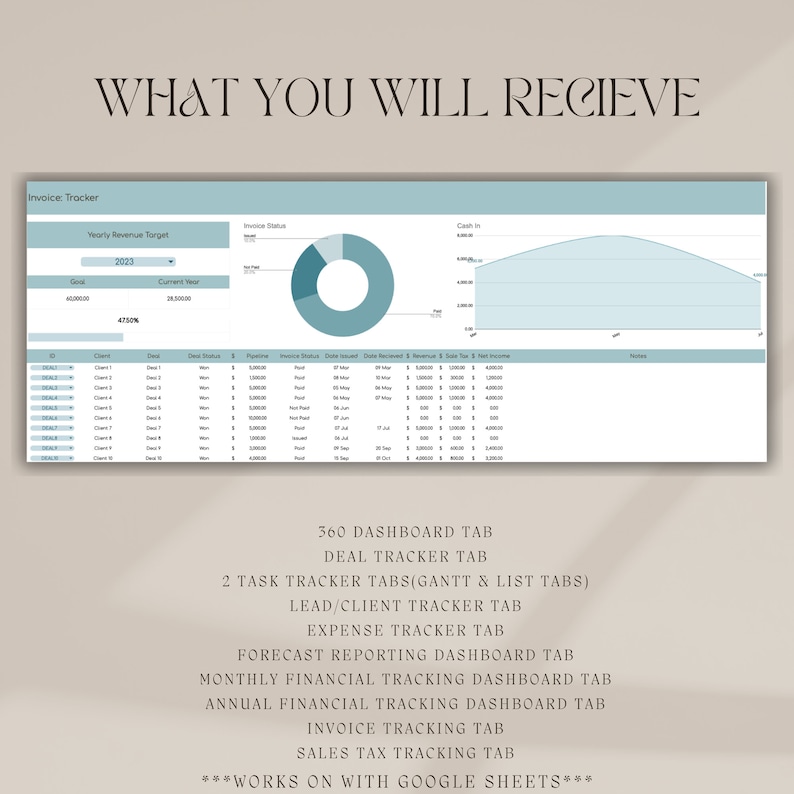 CRM in Google Sheets | Deal Tracker | Sales Forecasting | Expense ...