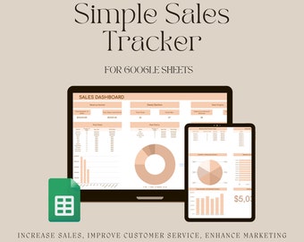 Basic Sales Google Sheets Tracker | Deal Tracker | Commission Tracker ...