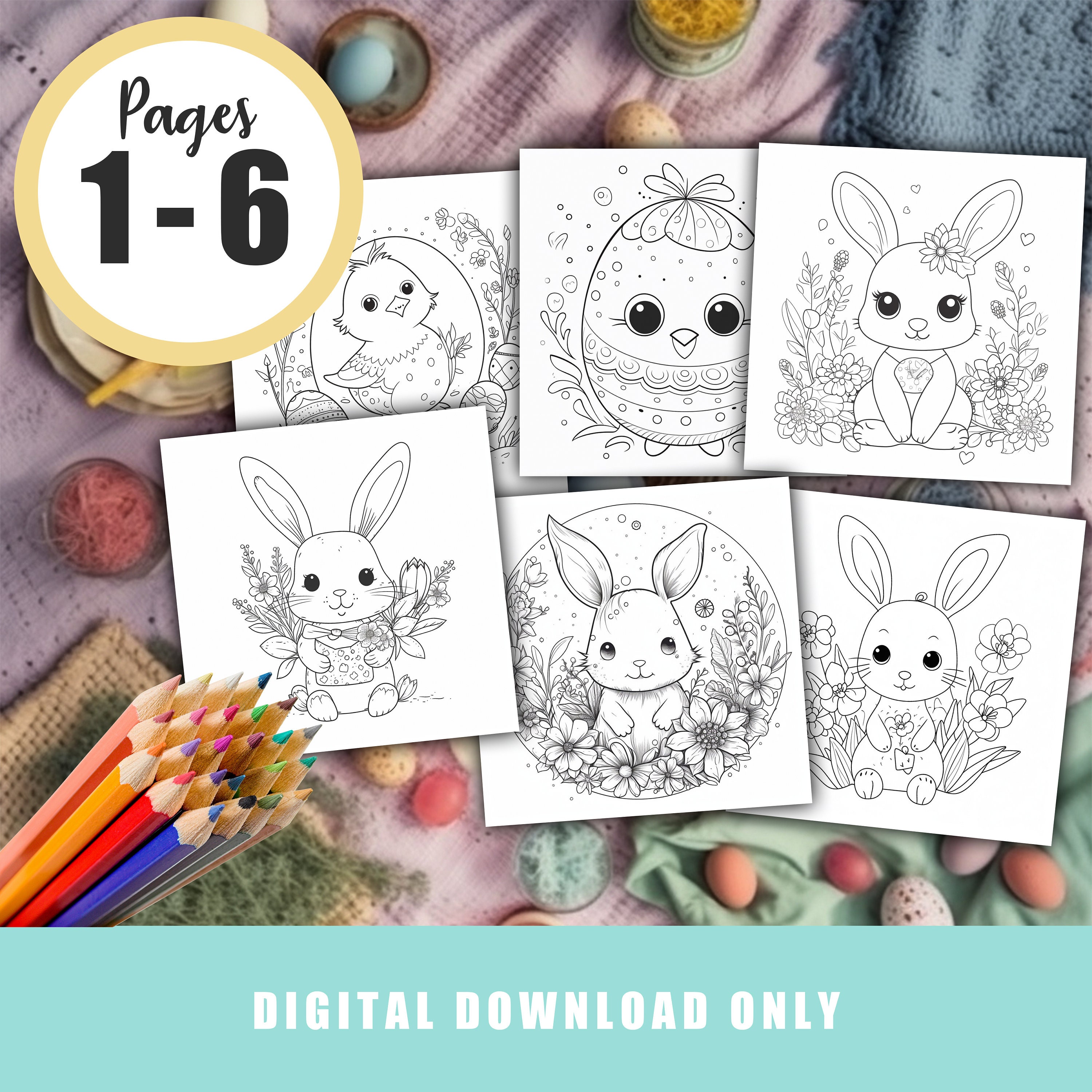 Easter Coloring Pages for Kids, Easter Games, Easter Coloring Pages ...