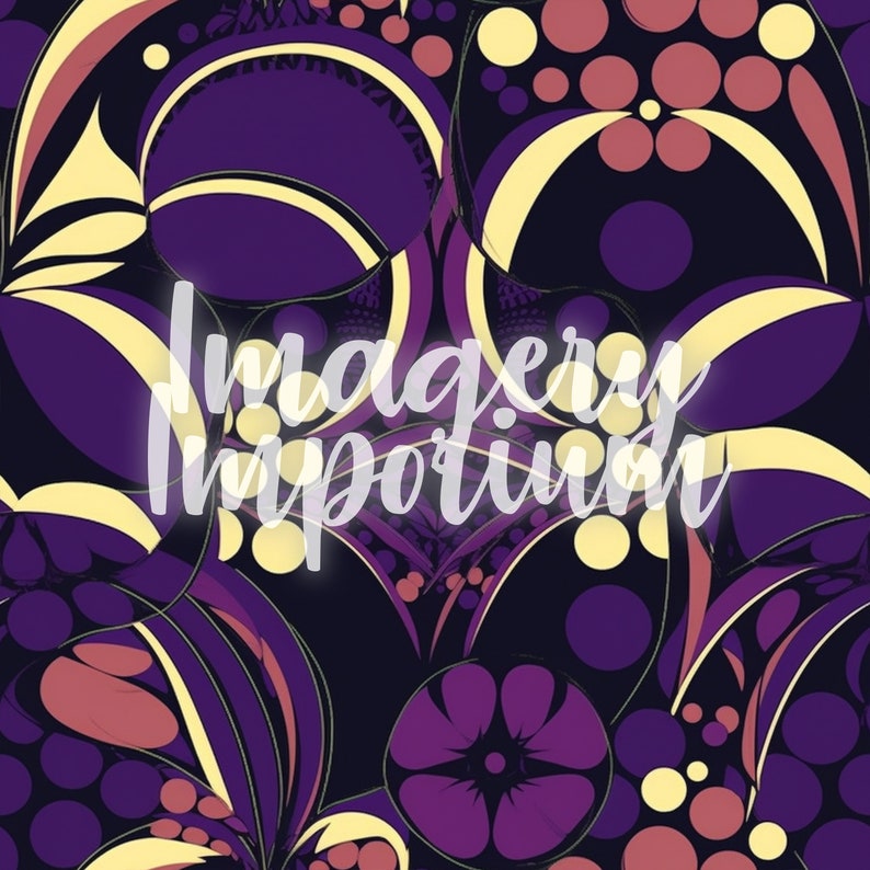 Purple Retro Digital Paper 14 Designs 12x12in Commercial Use ...