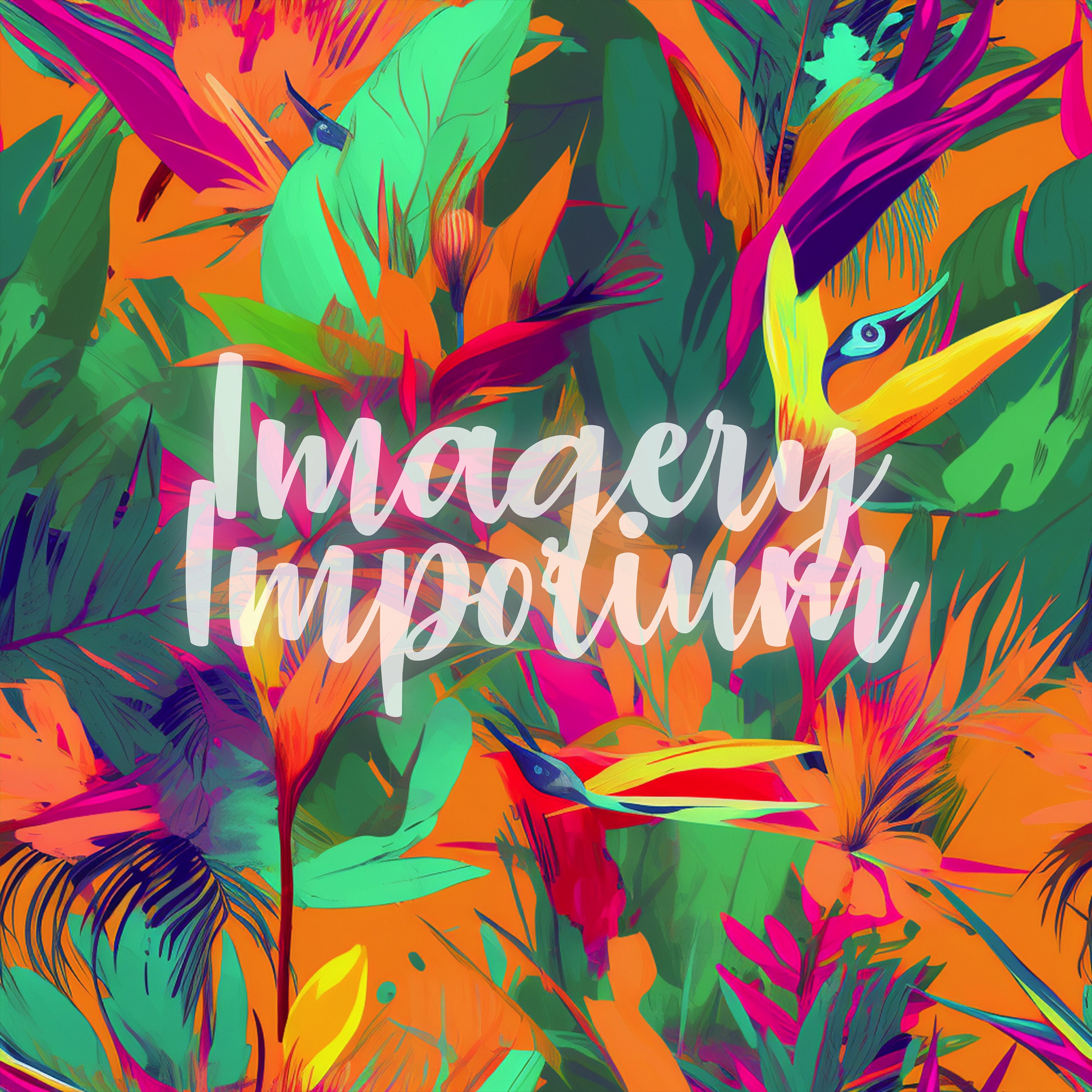 Seamless Digital Paper Summer Floral Medley Bold Colors Bright Flower ...