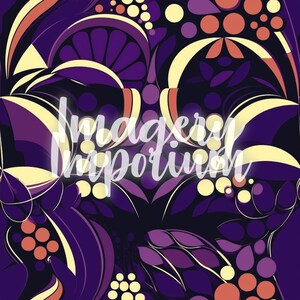 Purple Retro Digital Paper - 14 Designs - 12x12in - Commercial Use ...