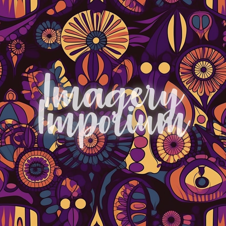 Purple Retro Digital Paper 14 Designs 12x12in Commercial Use ...