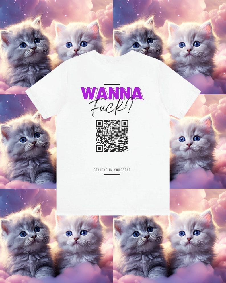 Wanna F**k QR Code Shirt, Custom QR Code Scannable Shirt, Summer ...