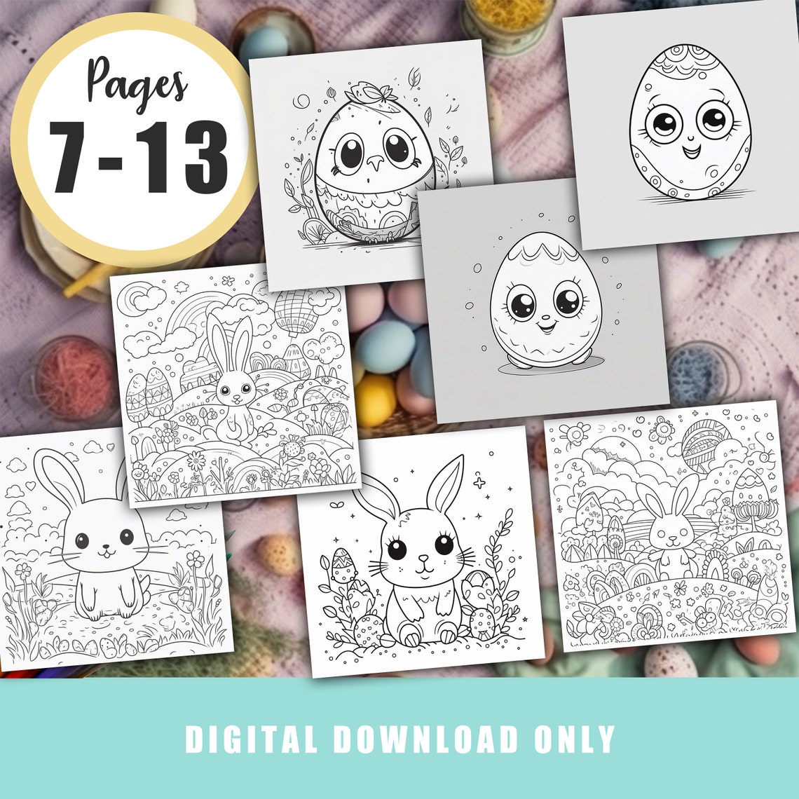 Easter Coloring Pages for Kids, Easter Games, Easter Coloring Pages ...