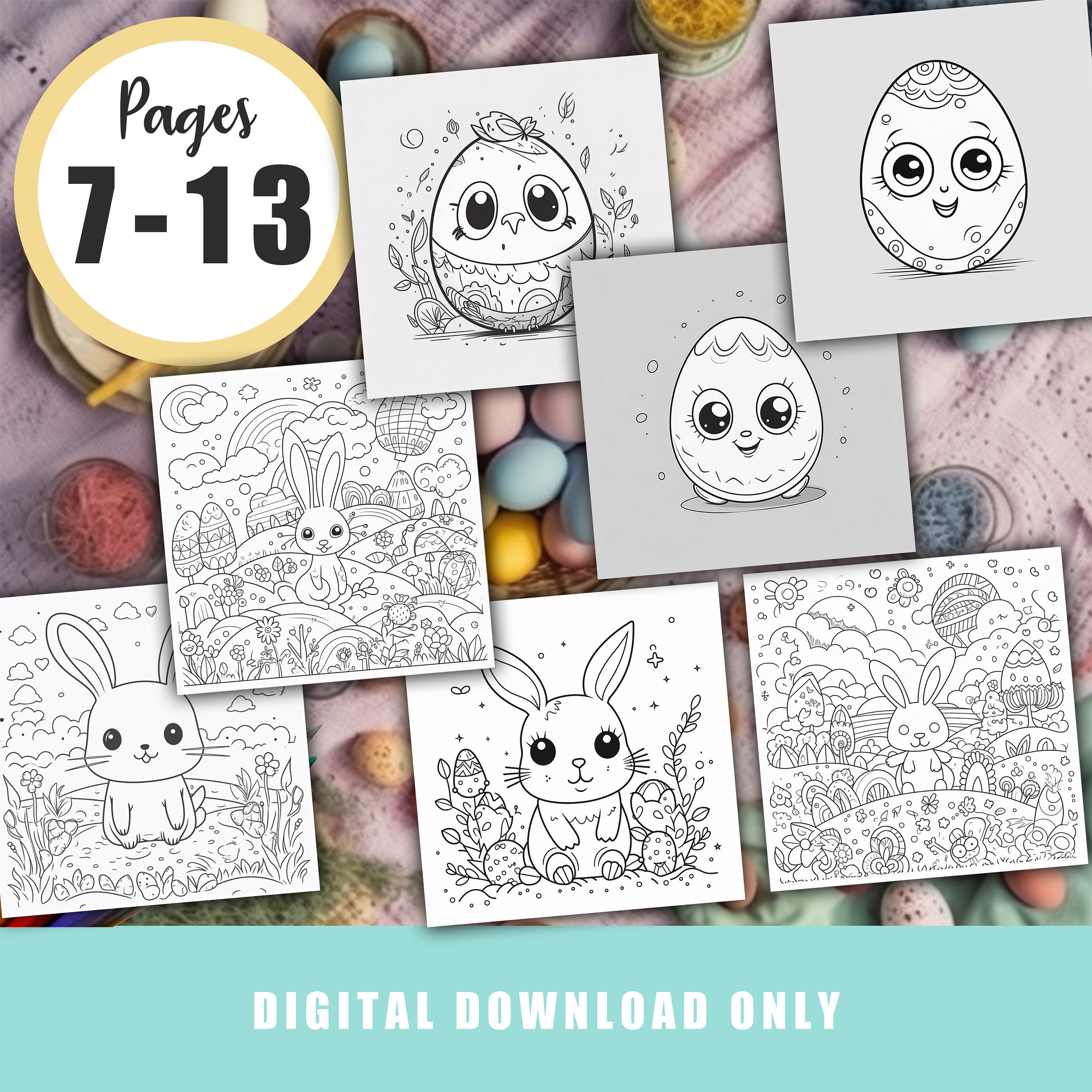 Easter Coloring Pages for Kids, Easter Games, Easter Coloring Pages ...
