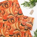 Retro Digital Paper - Summer Orange - 14 Designs - 12x12in - Commercial ...