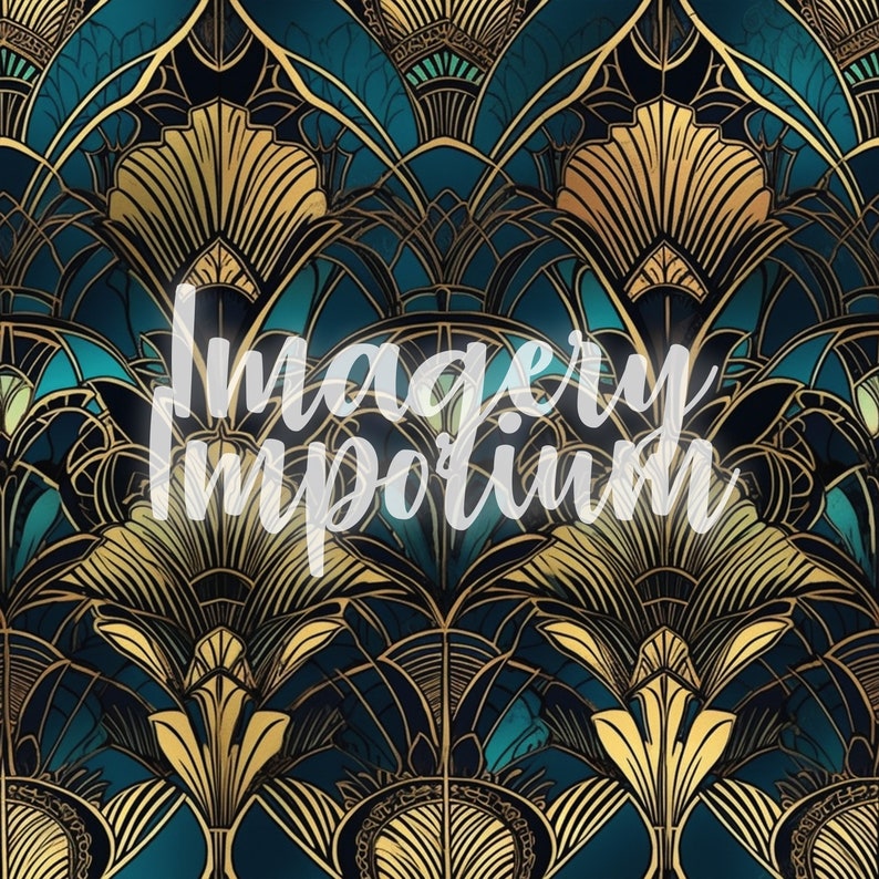 Art Deco Digital Paper, Seamless Deco Patterns With Geometric Designs ...